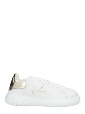 Emporio Armani Cow Leather Sneakers - White