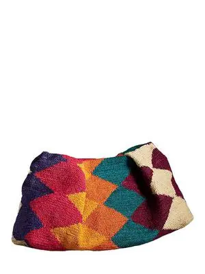 SENSI STUDIO Woven Clutch Multicolor