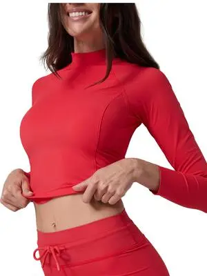 Vuori Vuori Long Sleeve Rashguard Bright Red