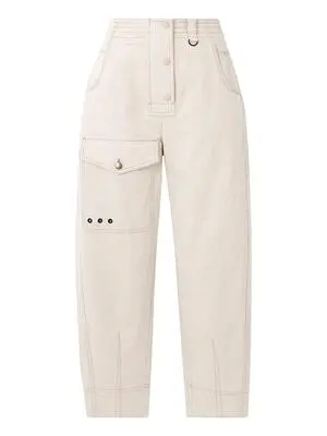 Moncler Eyelet-embellished Cargo Pants - Neutrals