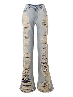 Acne Studios Distressed Flared Jeans - Blue