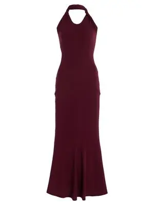 Tove Eleanor Twist-detail Crepe Maxi Dress - Burgundy