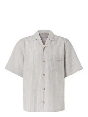 KING & TUCKFIELD King & Tuckfield Striped Bowling Shirt