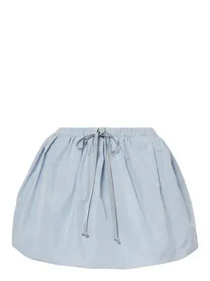 PATOU Faille Miniskirt - Blue