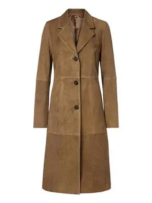 TOTEME Suede Coat - Brown
