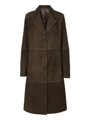 TOTEME Suede Coat - Brown