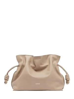 Loewe Flamenco Medium Clutch - Beige