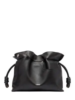 Loewe Flamenco Medium Leather Clutch - Brown