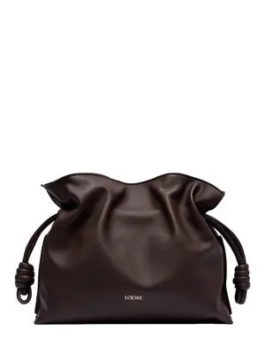 Loewe Flamenco Medium Clutch - Brown