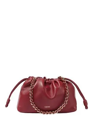 Loewe Flamenco Medium Clutch - Red