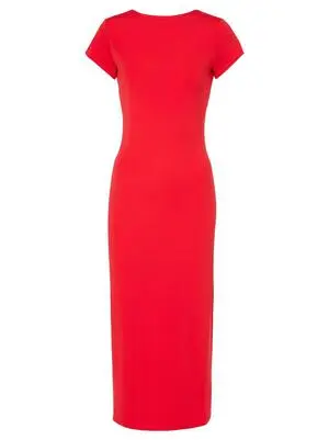 Polo Ralph Lauren Jersey Midi Dress - Red