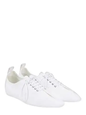 TOTÊME Toteme Canvas Lace-Up Flats