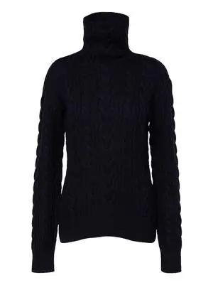 TOTEME Cable-knit Turtleneck Sweater - Blue