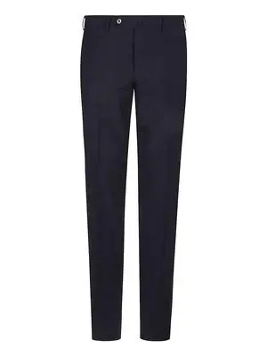 PT TORINO Slim Fit Virgin Wool Blend Trousers - Blue