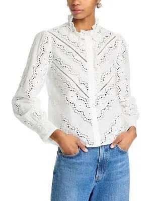 LUCY PARIS Lucy Paris Mimi Eyelet Shirt
