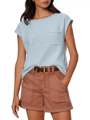 Sanctuary Easy Cotton T-shirt - Blue Aura