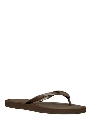 Tory Burch Kira Padded Flip-flops - Dark Cocoa