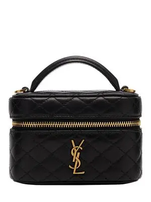Saint Laurent Saint Laurent Micro Vanity Top Handle Bag Noir