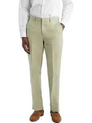 Nordstrom Henrik Trim Fit Italian Linen Suit Separate Pants - Green Seagrass
