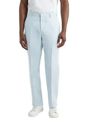 Nordstrom Henrik Trim Fit Italian Linen Suit Separate Pants - Light Blue