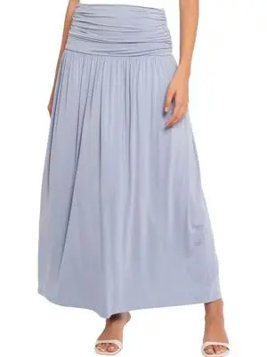 PETAL & PUP Lavia Maxi Skirt - Soft Blue