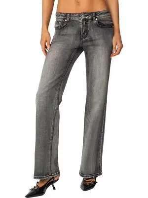 EDIKTED EDIKTED Low Rise Bootcut Jeans
