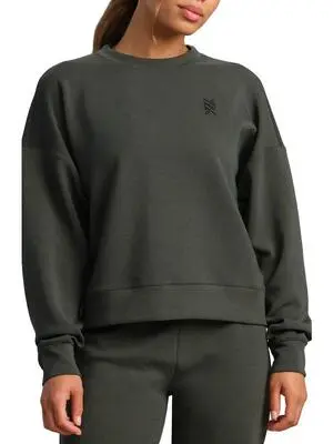 RHONE DreamGlow Crewneck Sweatshirt Dark Moss