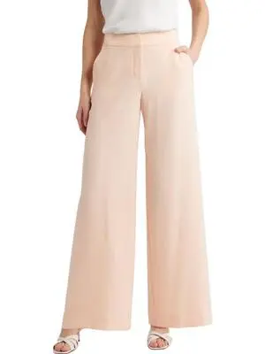TAHARI ASL Wide Leg Trousers - Parfait