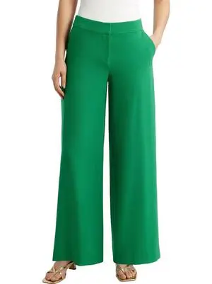 TAHARI ASL Wide Leg Pants - Emerald