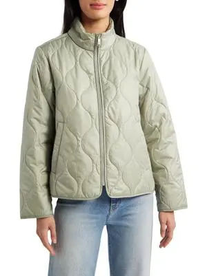 Sam Edelman Sam Edelman Quilted Jacket Sage