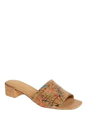 CHOCOLAT BLU Cindy Slide Sandal - Graffiti Cork