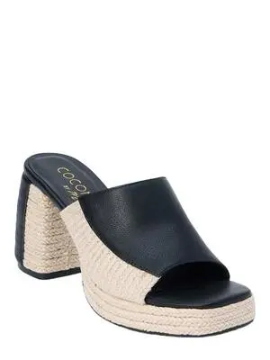 Matisse Beaufort Colorblock Mixed Media Sandal - Black