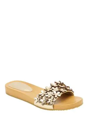 Matisse Chelsea Floral Slide Sandal - Gold