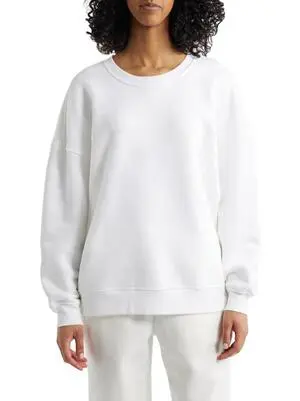 FLORENCE BY MILLS Cozy Crush Oversize Sweatshirt - Brt White