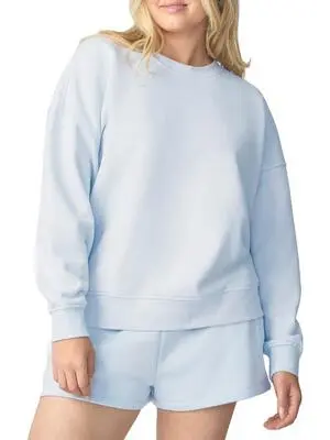 FLORENCE BY MILLS Cozy Crush Oversize Sweatshirt - Halogen Blue