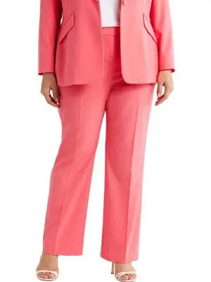 TAHARI ASL Tahari ASL Bird Eye Straight Leg Trousers
