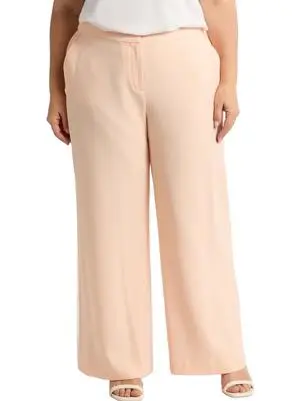 TAHARI ASL Wide Leg Trousers - Parfait