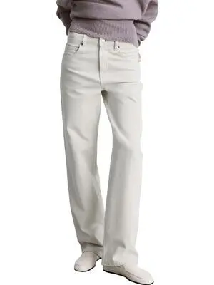 MANGO MANGO High-Rise Straight Leg Jeans