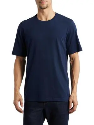 Johnston & Murphy Essential Pima Cotton & Modal T-shirt Navy