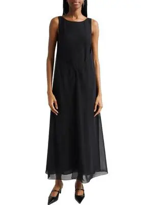 EMPORIO ARMANI Emporio Armani Techno Sleeveless Maxi Dress