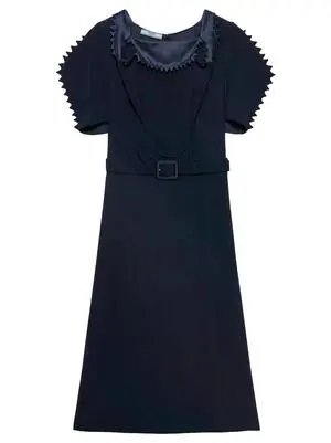 Prada Satin-crepe Midi Dress - Blue