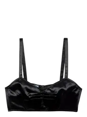 Prada Satin Bra Top - Black