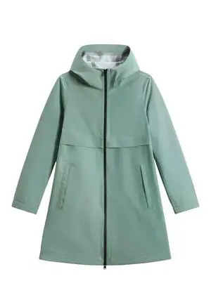 Woolrich Light Stretch Parka Coat - Green