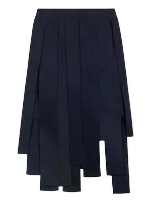 Ports 1961 Pleated Asymmetric Skirt - Blue