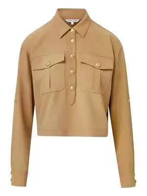 Veronica Beard Colvin Blouse - Brown