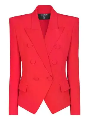 Balmain Double-breasted Blazer - Red