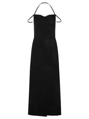 MARINE SERRE Halterneck Dress - Black