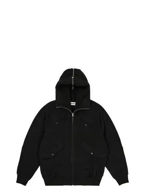 PALACE Split Hood Bomber Sweat - Black