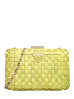 Guess Logo-plaque Clutch - Green