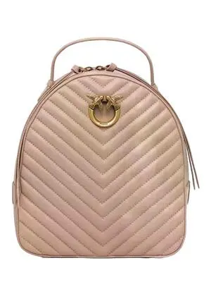 Pinko Leather Backpack - Neutrals